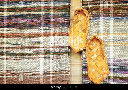 Ancient russian shoes - bast Stock Photo - Alamy