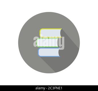 book icon illustrated in vector on white background Stock Photo - Alamy