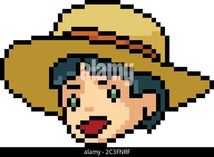 boy face pixel art Stock Vector Image & Art - Alamy