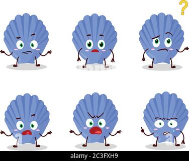 Afraid mollusk shell mascot cartoon Stock Vector Image & Art - Alamy