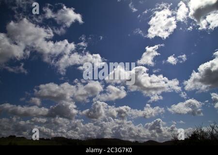 Low angle shot of a beautiful blu sky Stock Photo - Alamy