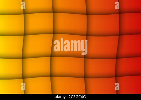 Gray to red paper layers. 3D abstract gradient papercut. Colorful ...