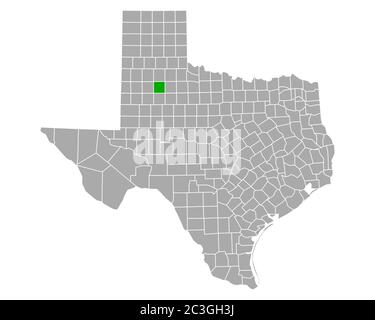 Map of Crosby in Texas Stock Photo - Alamy