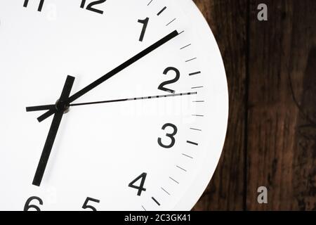 Image of simple wall clock Stock Photo - Alamy