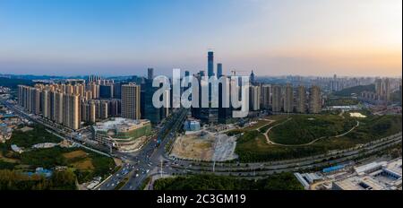 Guizhou province guiyang city building scenery Stock Photo - Alamy