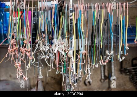 Electrodes in a electroplating facility Stock Photo - Alamy
