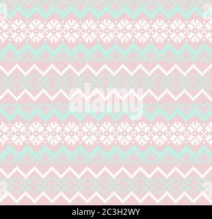 Winter Knitted Pink Pattern Stock Photo - Alamy