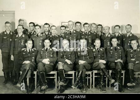 WW2 - WWII German luftwaffe officials - military Airbase, probably near ...