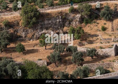 View of Valley of Hinnom the modern name for the biblical Gehenna or ...