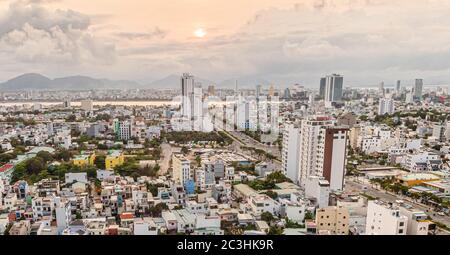 Cityscape of Da Nang, Vietnam. Da Nang is a coastal city in central ...