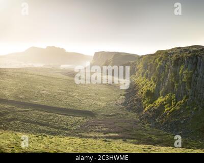Hadrian's Wall, Steel Rigg, Northumberland, England Stock Photo - Alamy