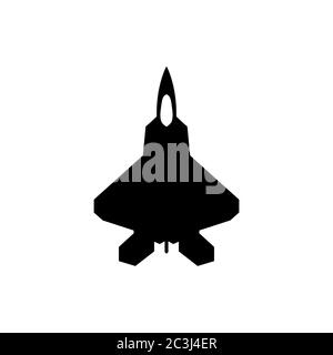 American fighter F-22 Raptor vector illustration Stock Vector Image ...