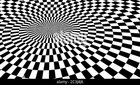 Optical illusion vector. Checker texture. Vector illustration Stock ...