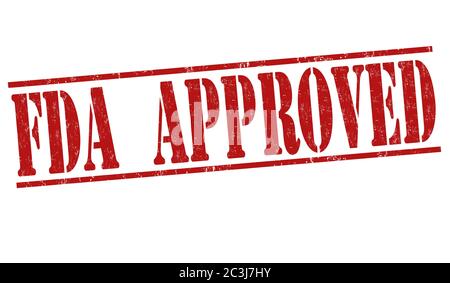FDA not approved. The white seal and red imprint Stock Photo - Alamy