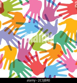 Colorful handprint - colorful vector illustration Stock Vector Image ...