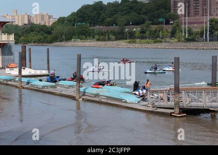 the Peter Jay Sharp Boathouse on the East River or Harlem River at ...