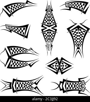 Tribal Car Decal : Vinyl Ready Vector Illustration Stock Vector Image ...