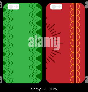 Smartphone Case, Mobile Back Cover Design Vector Illustration Stock ...