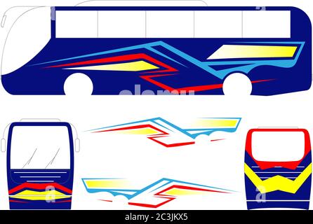 BUS Graphics, Vehicle Graphic Strips Stock Vector Image & Art - Alamy