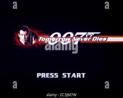 007 Tomorrow Never Dies - Sony Playstation 1 PS1 PSX - Editorial use ...