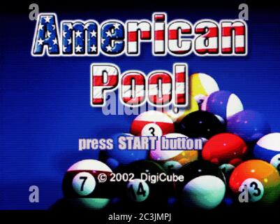 American Pool - Sony Playstation 1 PS1 PSX - Editorial use only Stock ...