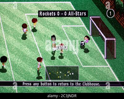 Backyard Soccer - Sony Playstation 1 PS1 PSX - Editorial use only Stock ...