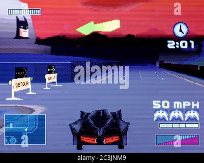 Batman Gotham City Racer - Sony Playstation 1 PS1 PSX - Editorial use ...