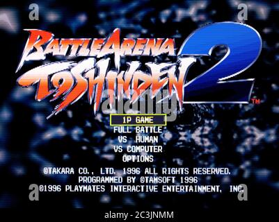 Battle Arena Toshinden - Sony Playstation 1 PS1 PSX - Editorial use ...