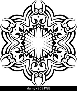 Tribal Tattoo Circular Stock Vector Image & Art - Alamy