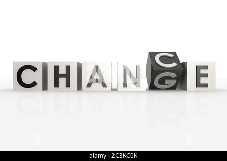 Change to chance puzzle, 3D rendering Stock Photo - Alamy