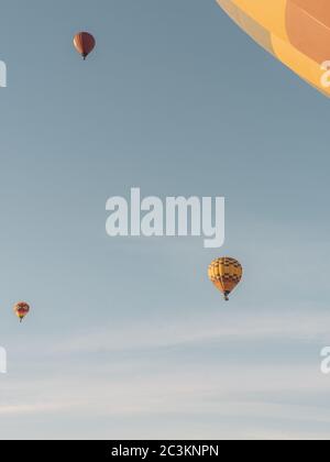 Parachutes flying up in the air during daytime Stock Photo - Alamy