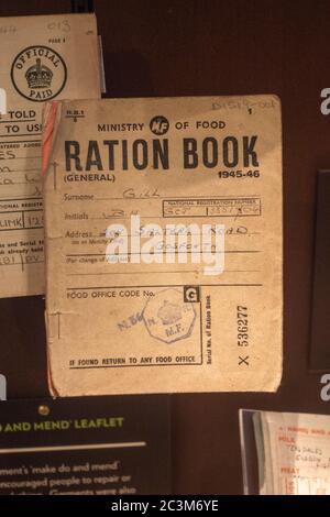 Ration Book Issued by Ministry of Food England UK Stock Photo - Alamy