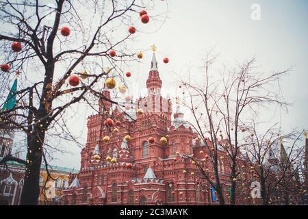 January 7, 2017. - Russia, Moscow. - Christmas service at the Cathedral ...