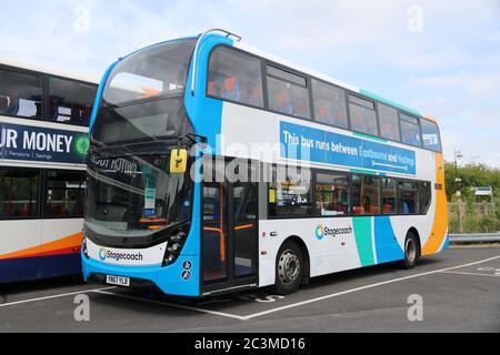 STAGECOACH BUS IN NEW LIVERY Stock Photo - Alamy