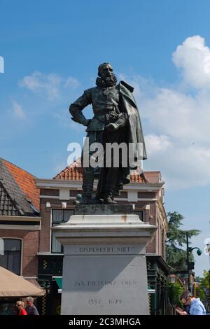 A statue of Jan Pieterszoon Coen, Dutch governor-general in the Dutch ...