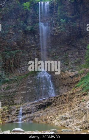 Summer scenery of the Three Gorges Waterfall in Yichang, Hubei, China ...