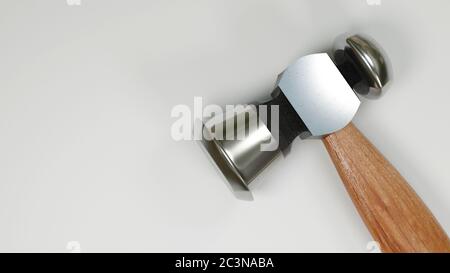 Claw hammer, side view. 3D rendering isolated on white background Stock ...