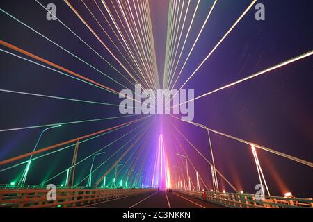 NANTONG, CHINA - JUNE 7, 2020 - The Shanghai Nantong Yangtze River ...