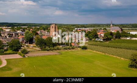 Beesd, Netherlands, Holland, Europe, house, flowers, trees, spring ...