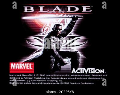 Blade - Sony Playstation 1 PS1 PSX - Editorial use only Stock Photo - Alamy