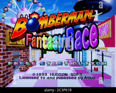 Bomberman Fantasy Race - Sony Playstation 1 PS1 PSX - Editorial use ...