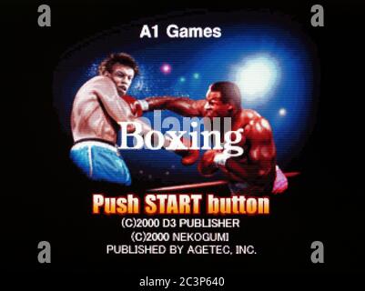 Boxing - Sony Playstation 1 PS1 PSX - Editorial use only Stock Photo ...