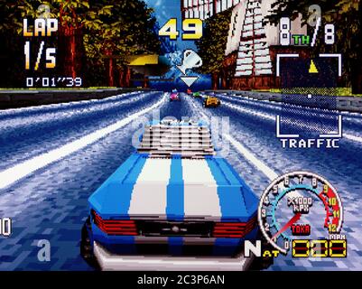 Burning Road - Sony Playstation 1 PS1 PSX - Editorial use only Stock ...