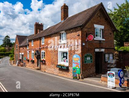 The village shop and post office at Upper Arley on the River Severn ...