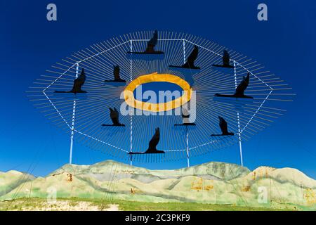 Geese in Flight Sculpture by Gary Greff, Enchanted Highway, Regent ...