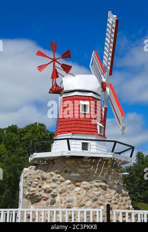 Danish Windmill Scandinavian Heritage Park Minot North Dakota USA Stock ...