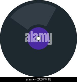 Vinyl record flat icon vector illustration, eps 10 Stock Vector Image ...