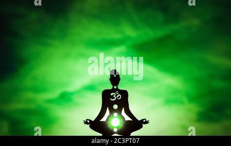 Illustration of a figure showing chakras - the color Pink shows the ...