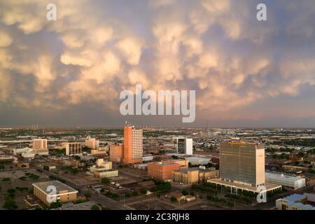 Above downtown Lubbock, Texas Stock Photo - Alamy