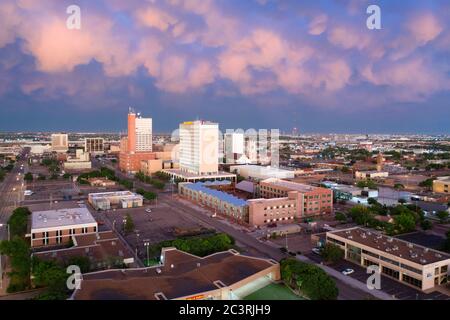 Above downtown Lubbock, Texas Stock Photo - Alamy
